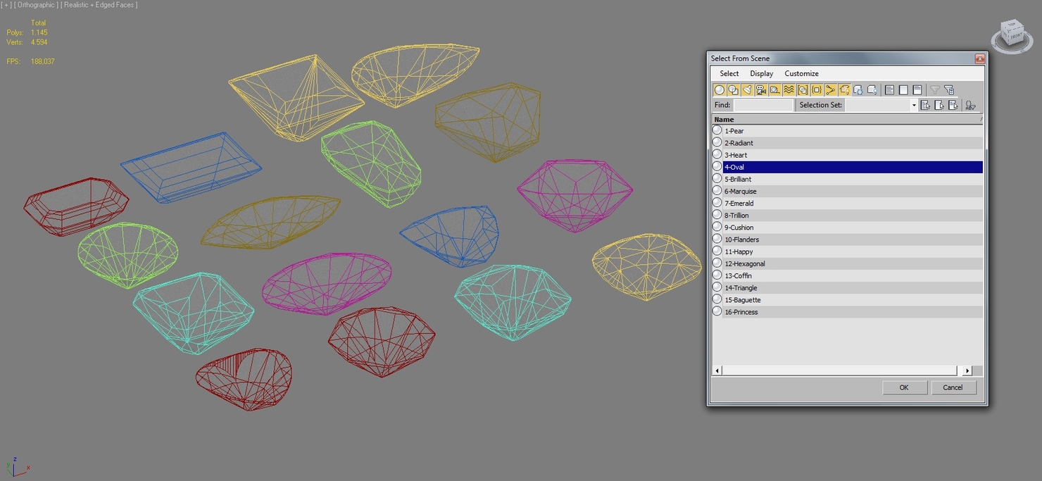 3D gem stones - TurboSquid 1199384