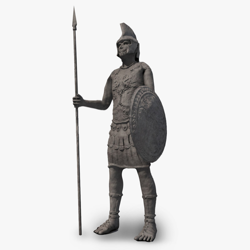 3D stone ancient soldier - TurboSquid 1199660