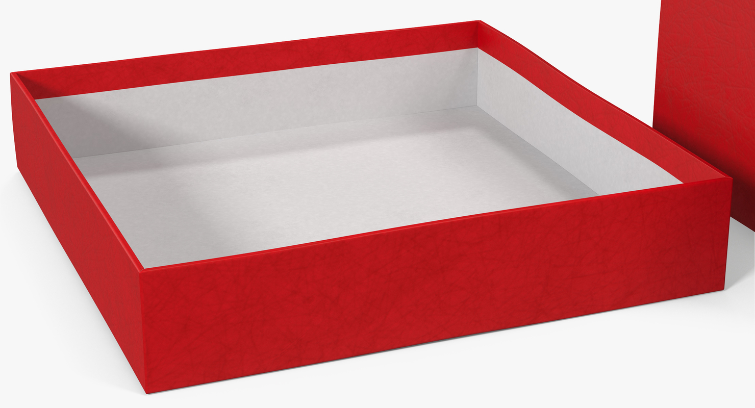 3D gift box red - TurboSquid 1199694