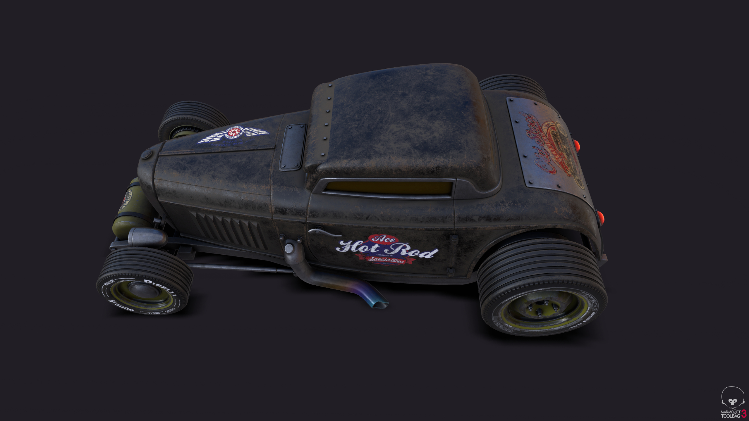 3D hot rod model - TurboSquid 1199727