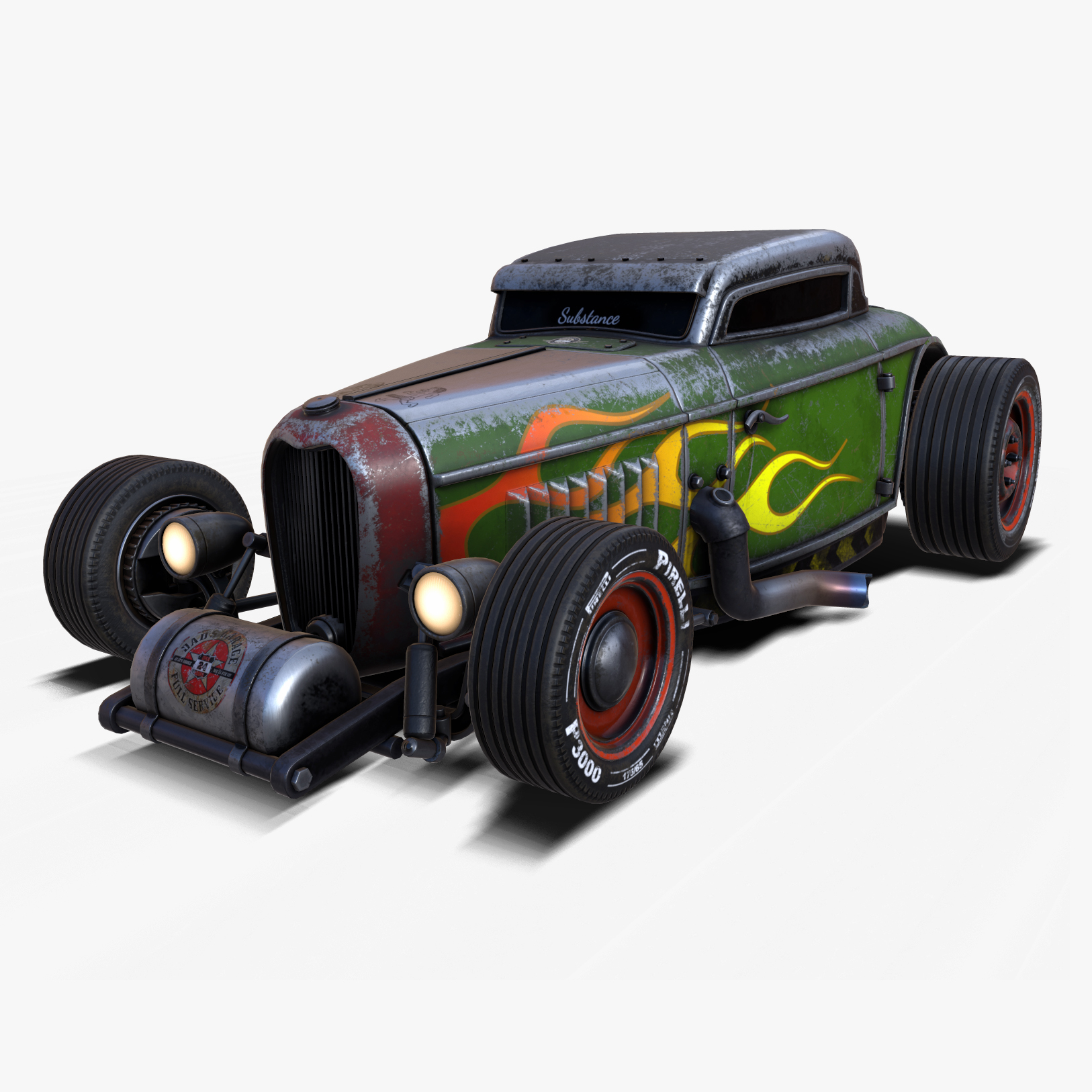 3D hot rod model - TurboSquid 1199727
