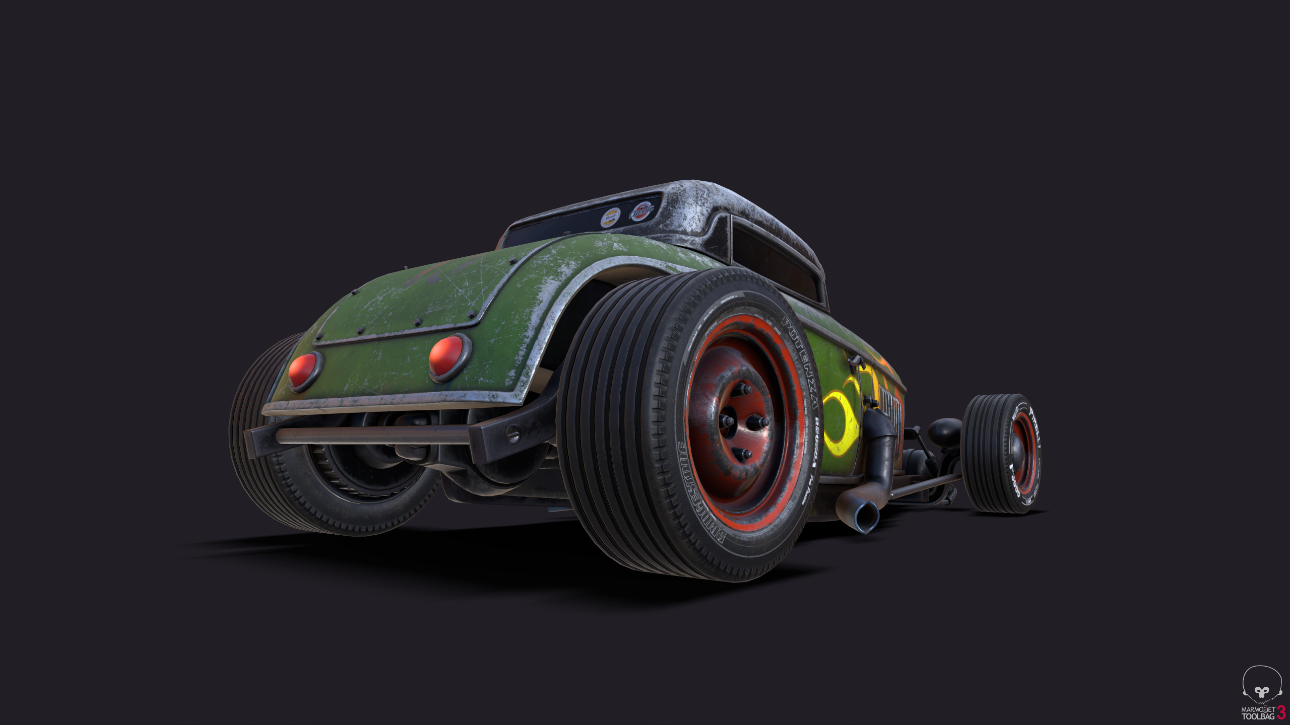 3D hot rod model - TurboSquid 1199727