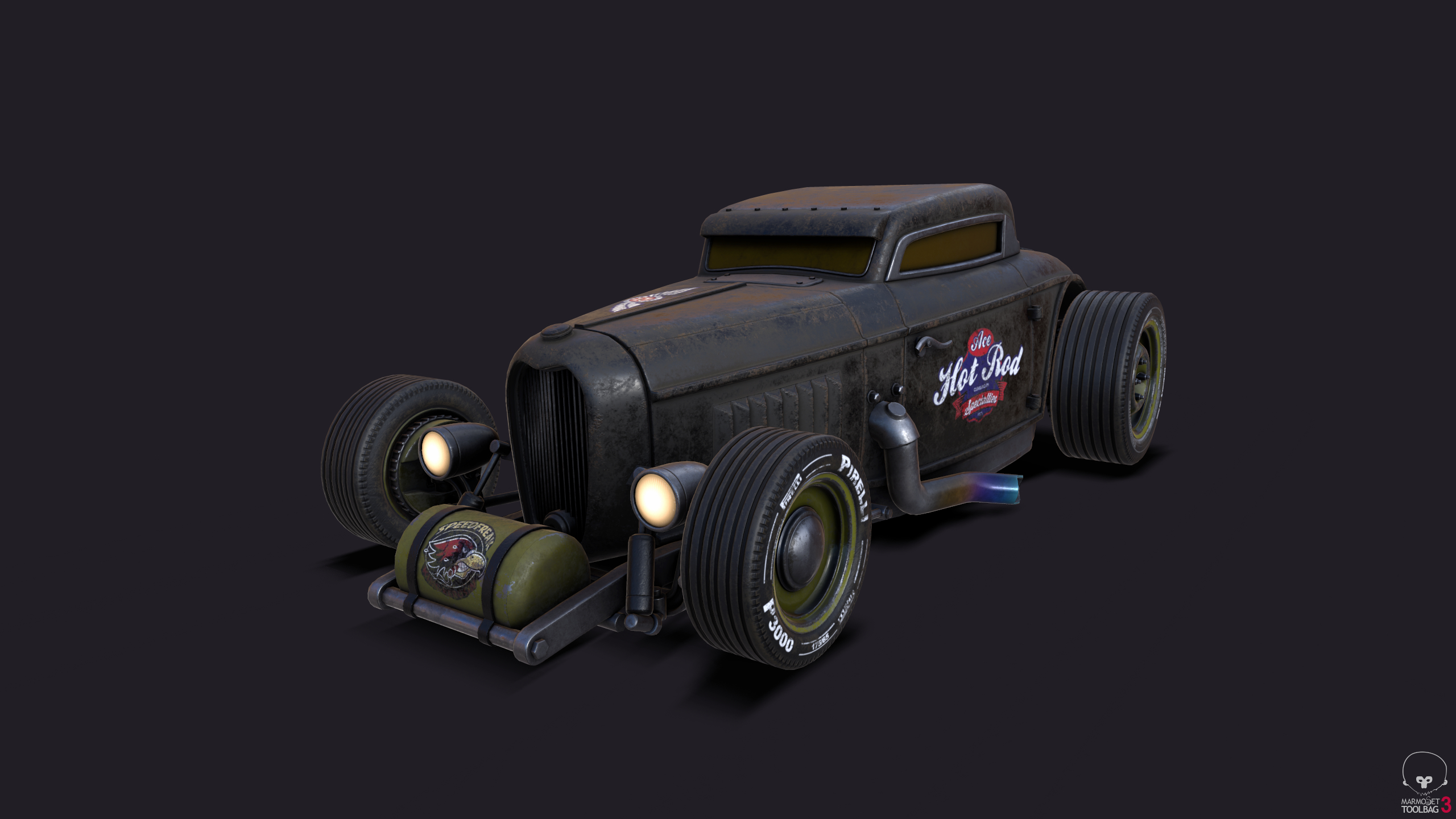3D hot rod model - TurboSquid 1199727