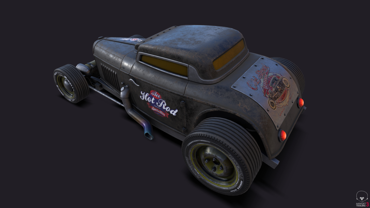 3D hot rod model - TurboSquid 1199727