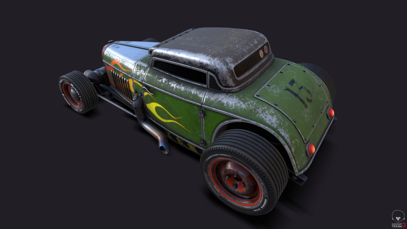 3D hot rod model - TurboSquid 1199727