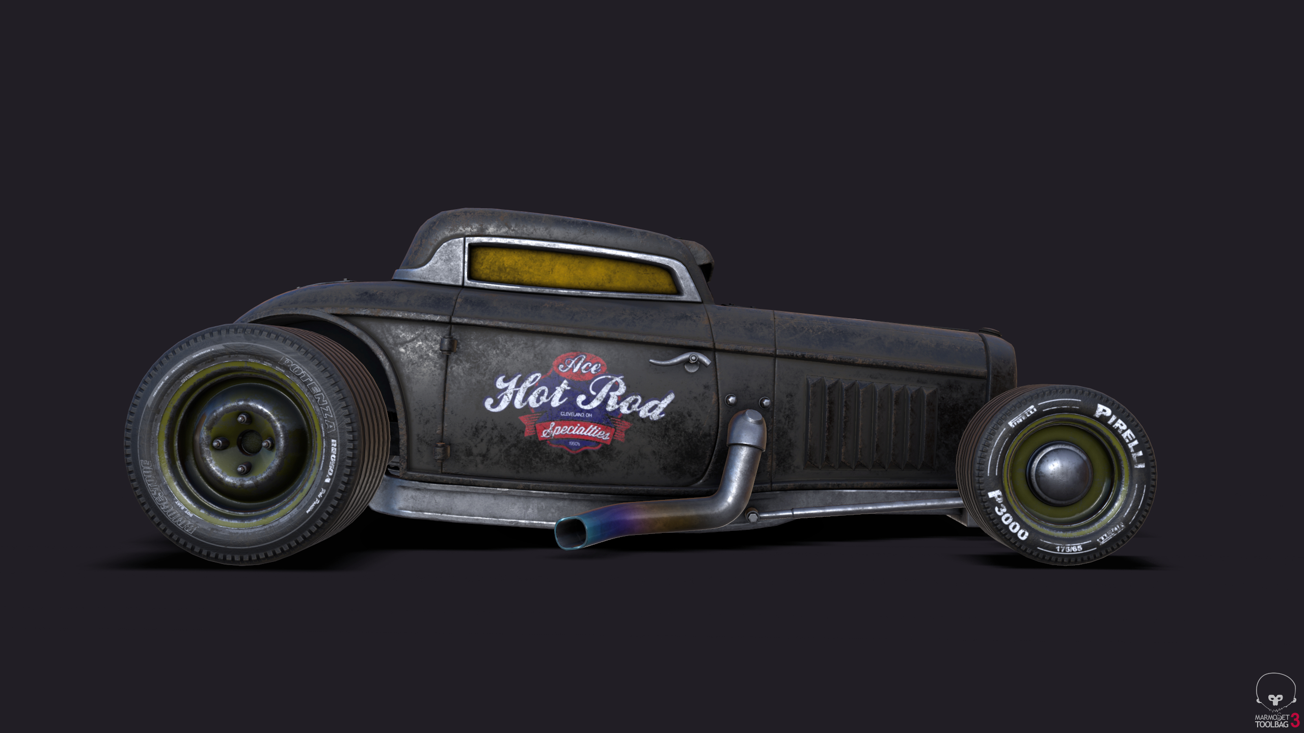 3D hot rod model - TurboSquid 1199727