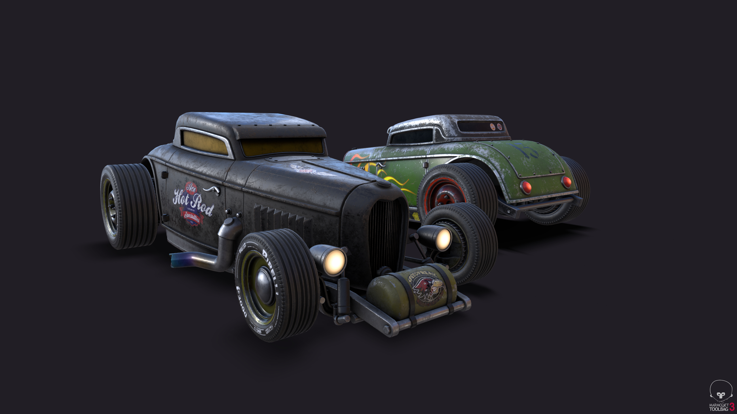 3D hot rod model - TurboSquid 1199727