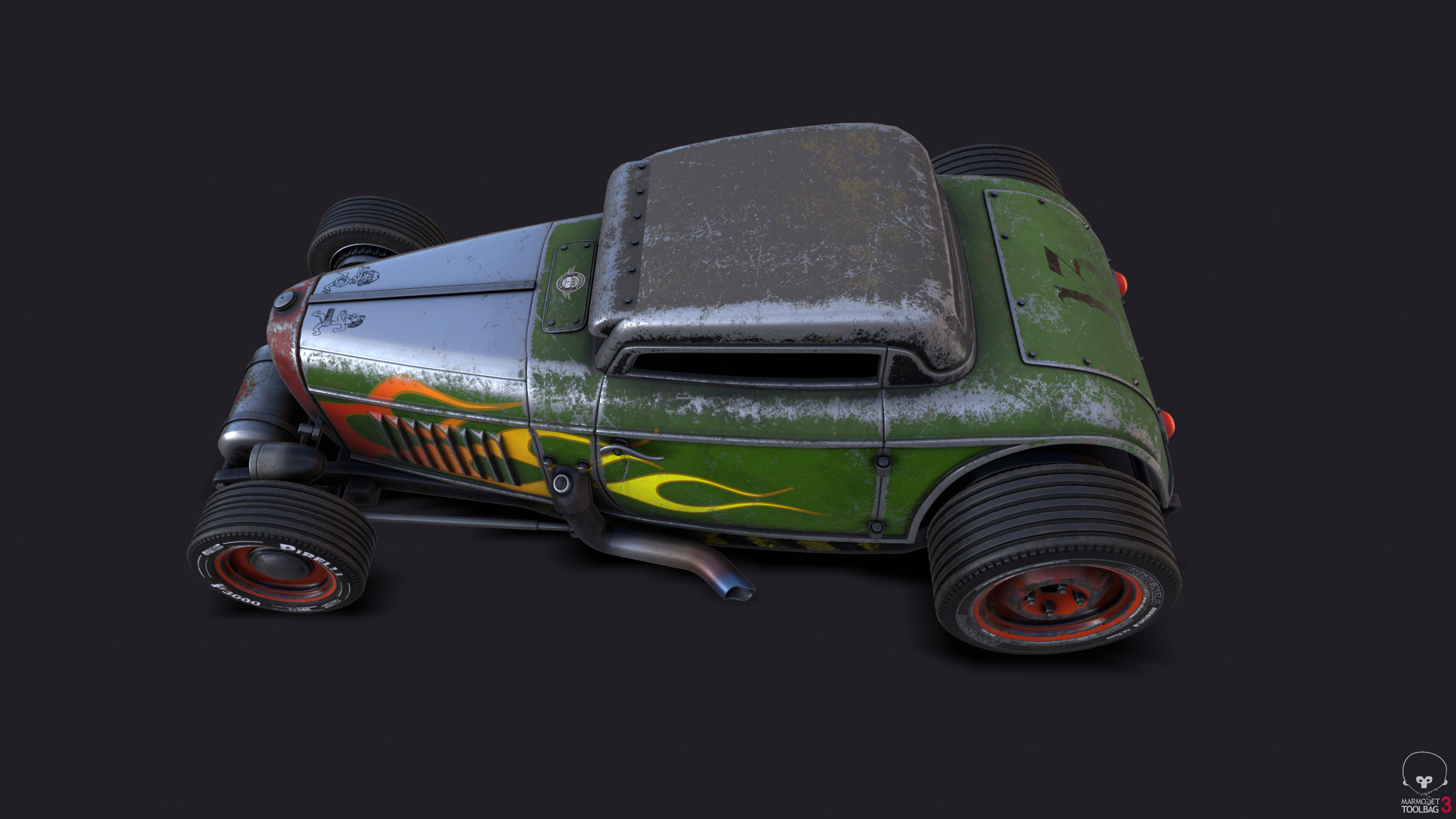 3D hot rod model - TurboSquid 1199727