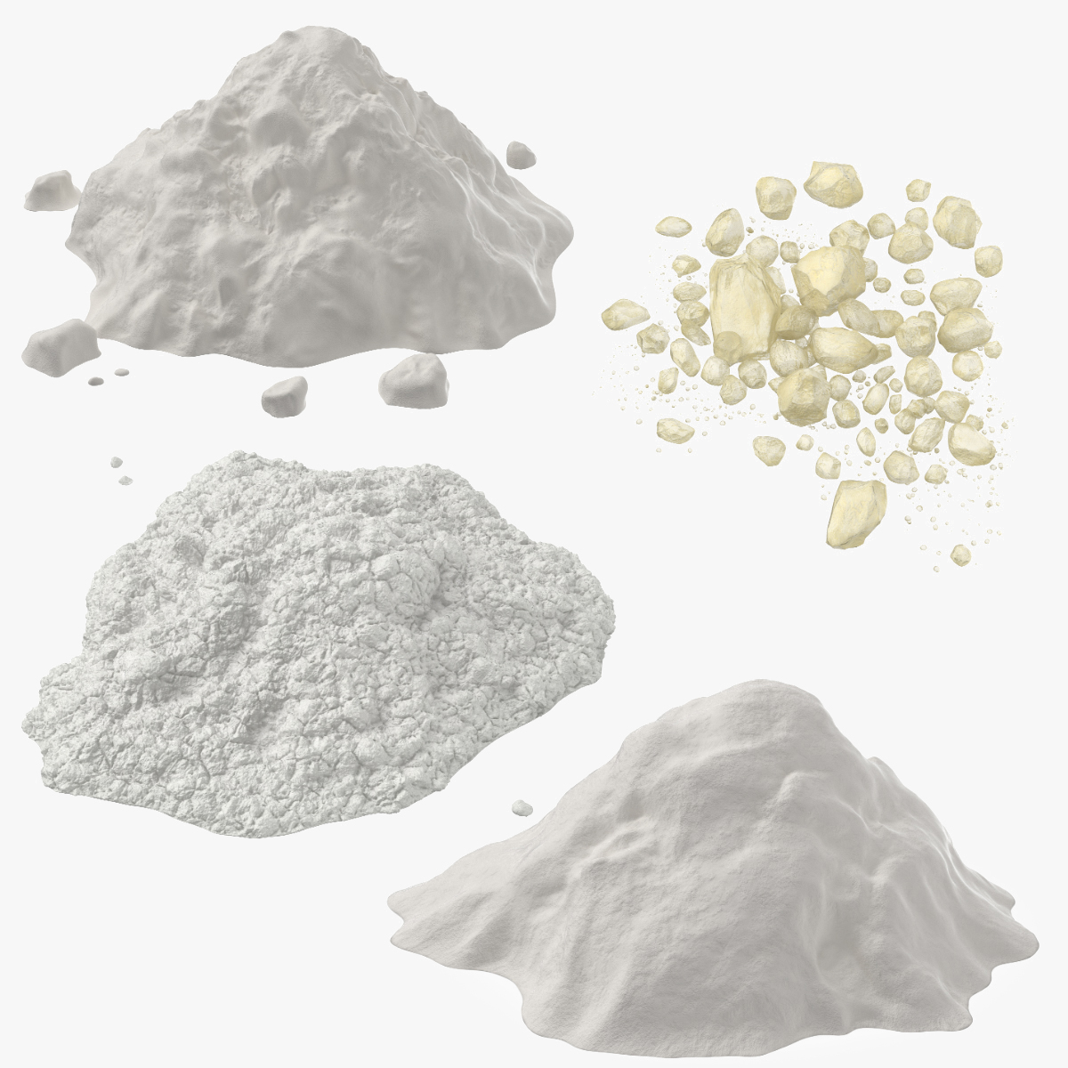 Drug piles crystal meth 3D model - TurboSquid 1199965