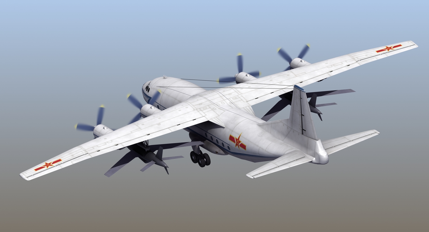 Shaanxi y-8e cub carrier 3D model - TurboSquid 1199978