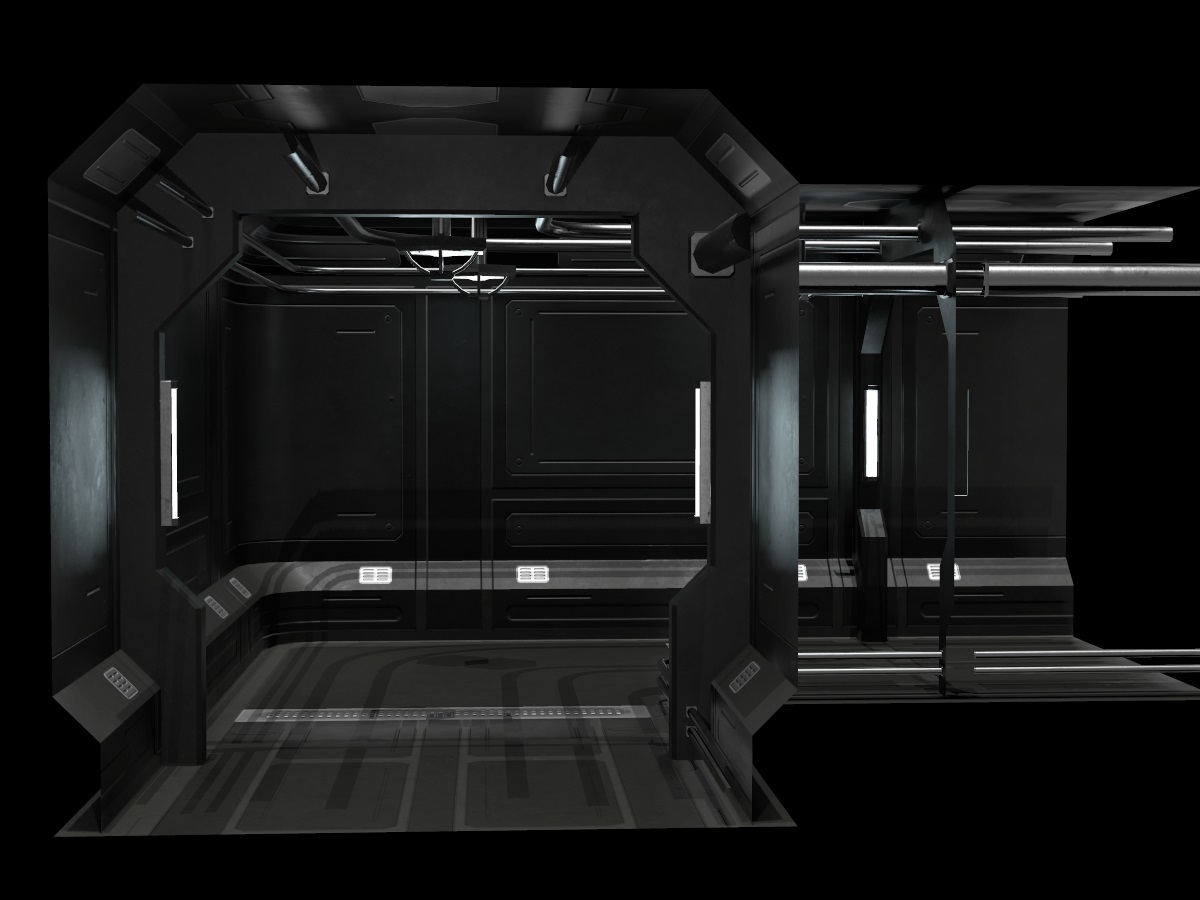 3D modular corridor - TurboSquid 1200468