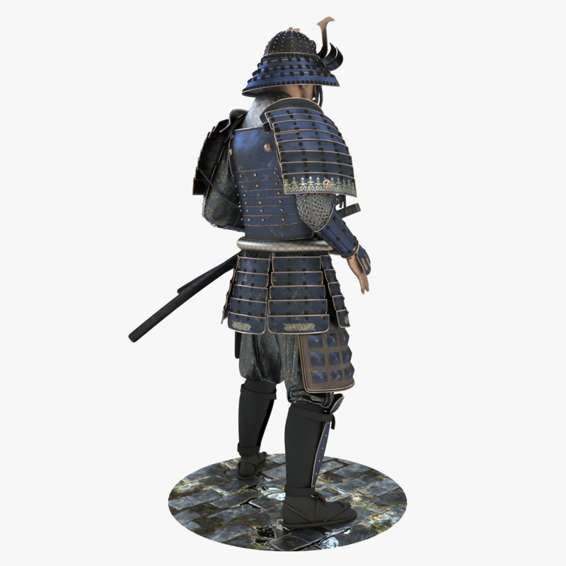 Samurai armor 3D model - TurboSquid 1200566
