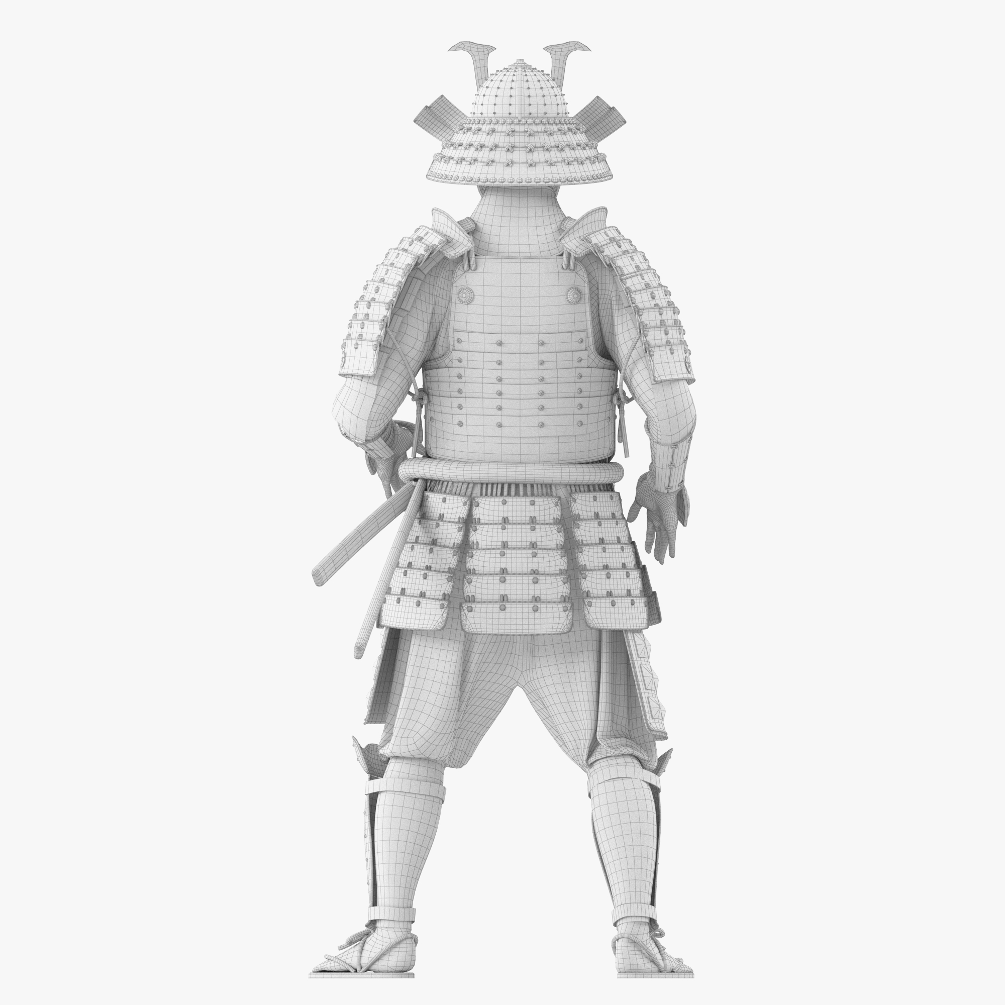 Samurai armor 3D model - TurboSquid 1200566