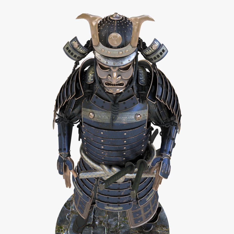 Samurai armor 3D model - TurboSquid 1200566