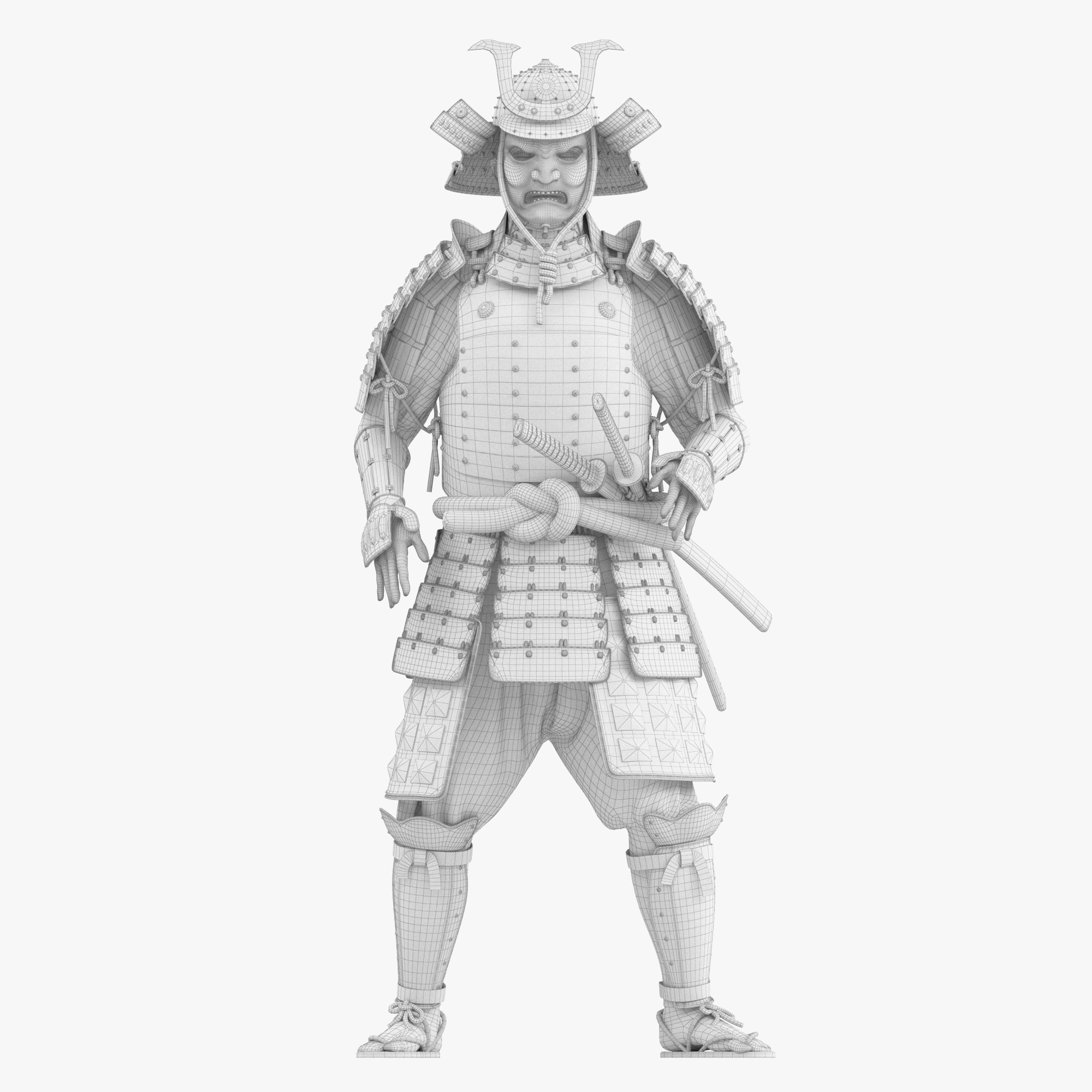 Samurai armor 3D model - TurboSquid 1200566