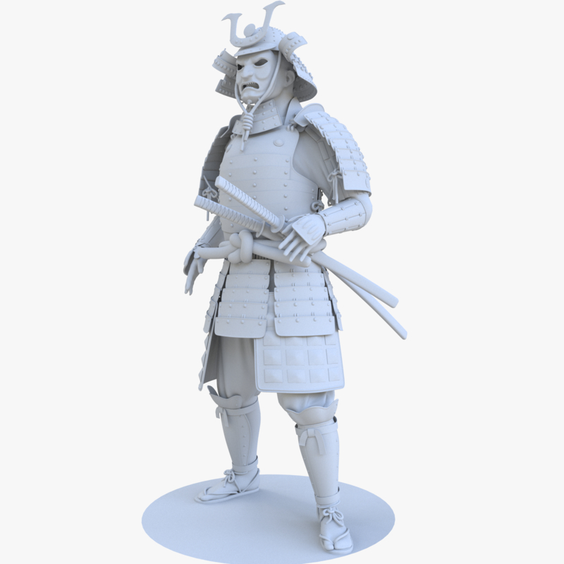 Samurai armor 3D model - TurboSquid 1200566