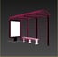 Bus minibus stop model - TurboSquid 1200729