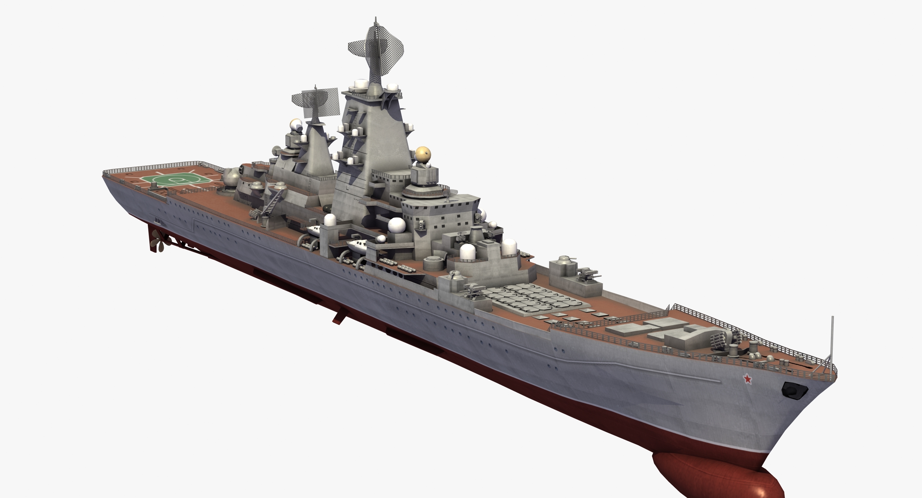 Kirov class missile cruiser 3D - TurboSquid 1439812