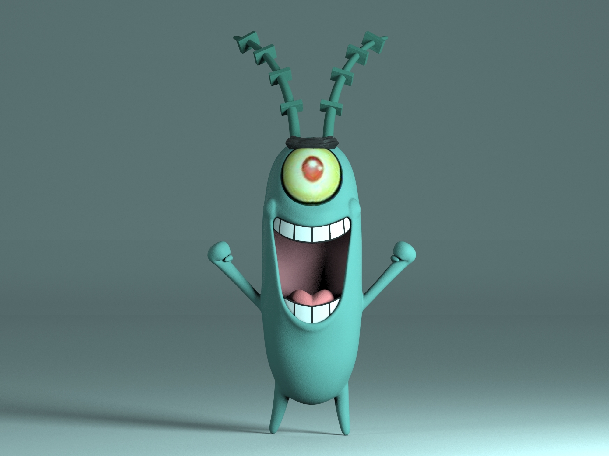 Character plankton 3D model - TurboSquid 1201018