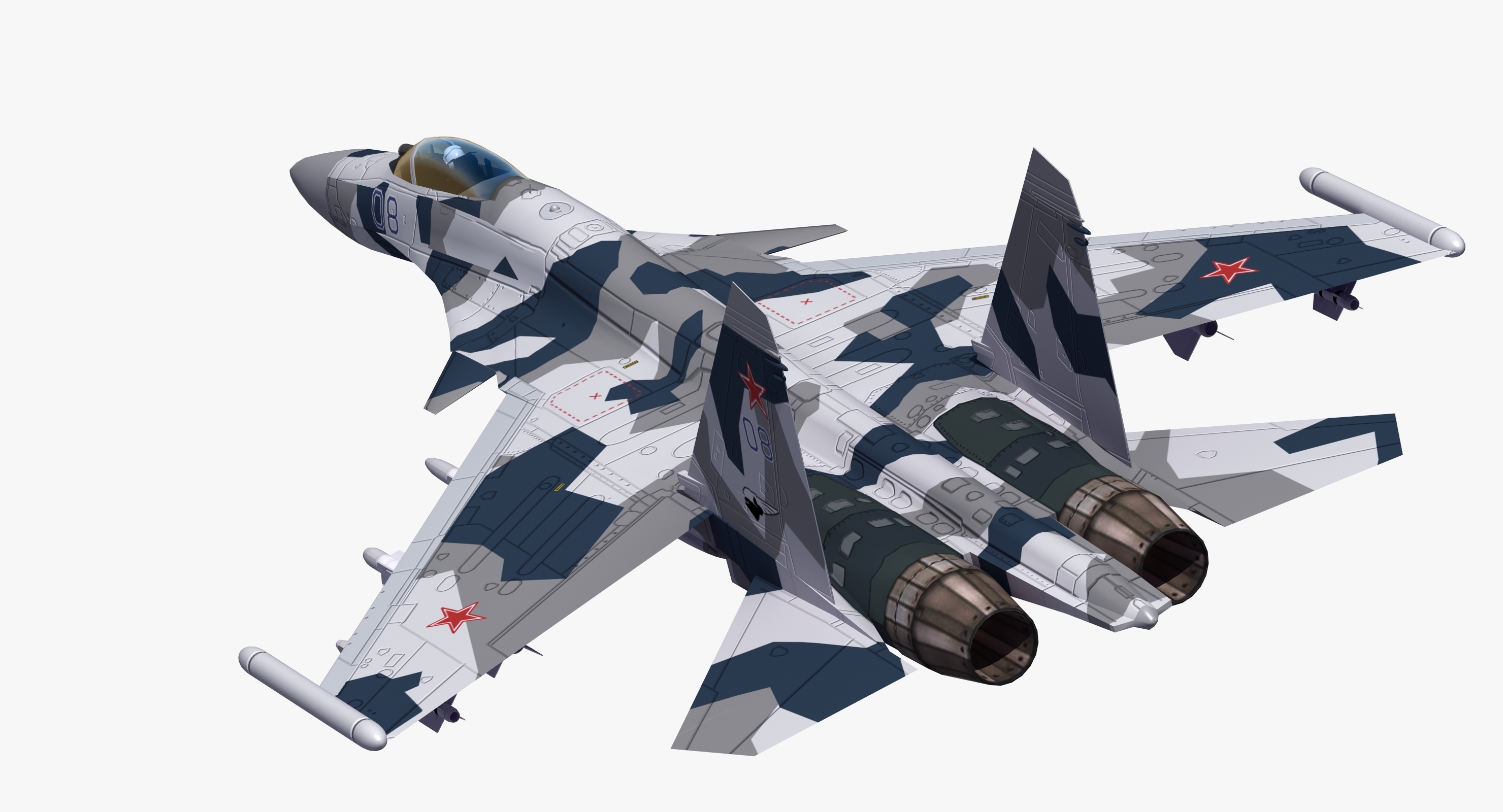 Su-35 flanker fighter 3D model - TurboSquid 1201154