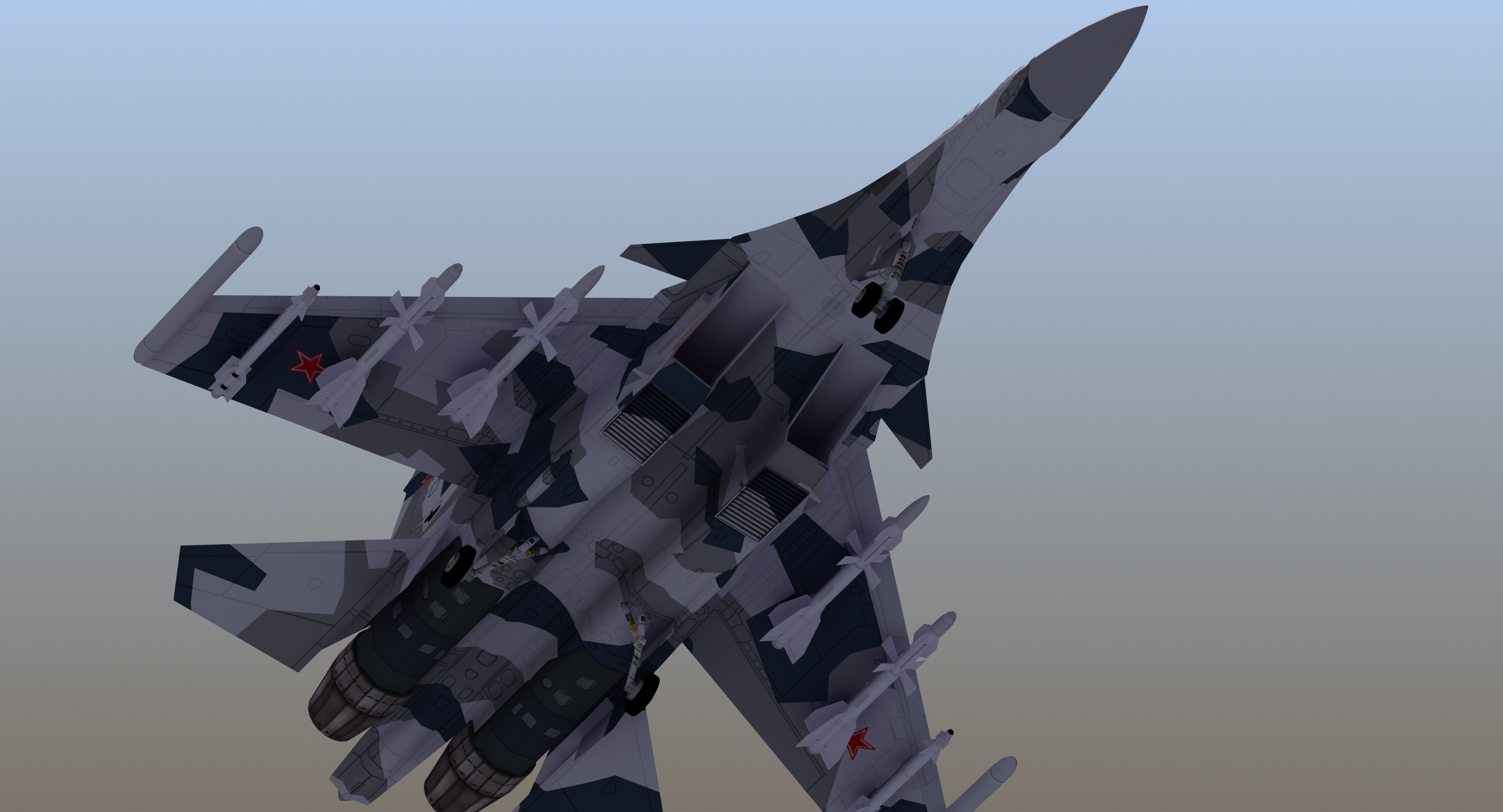 Su35侧卫3D模型 - TurboSquid 1201154