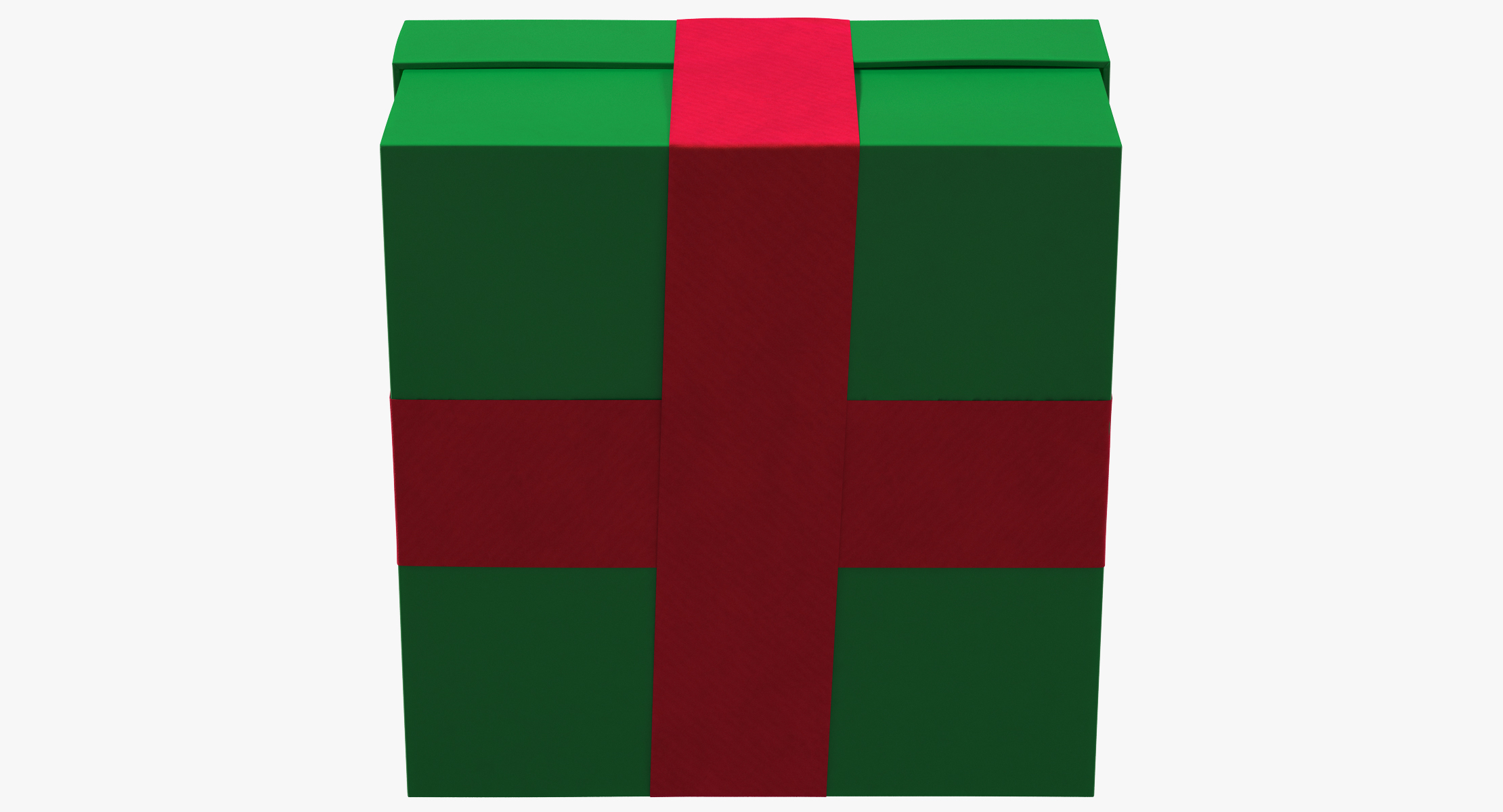 Gift box green 2 3D model - TurboSquid 1201238