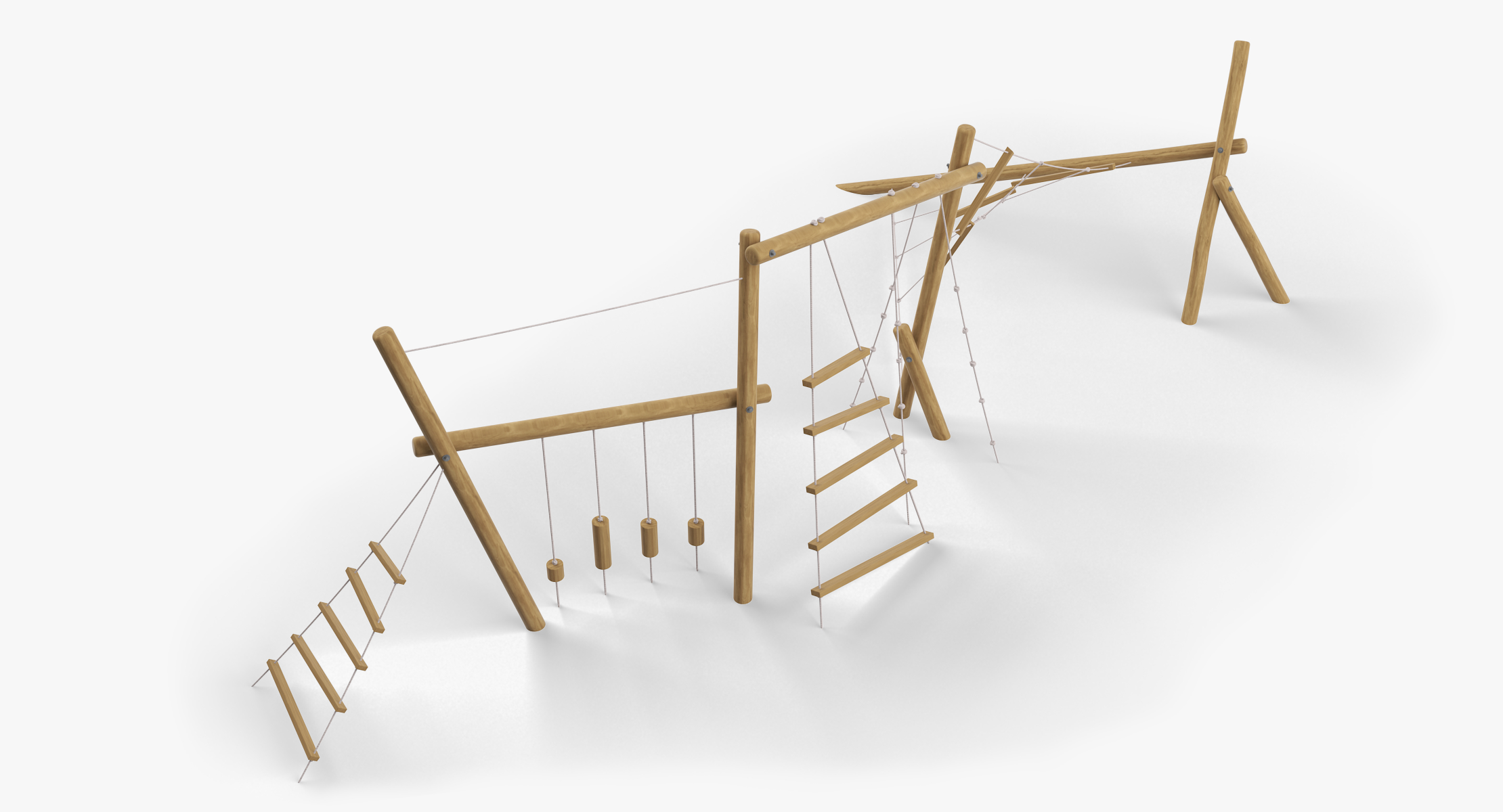 Wooden playground 3D - TurboSquid 1201258