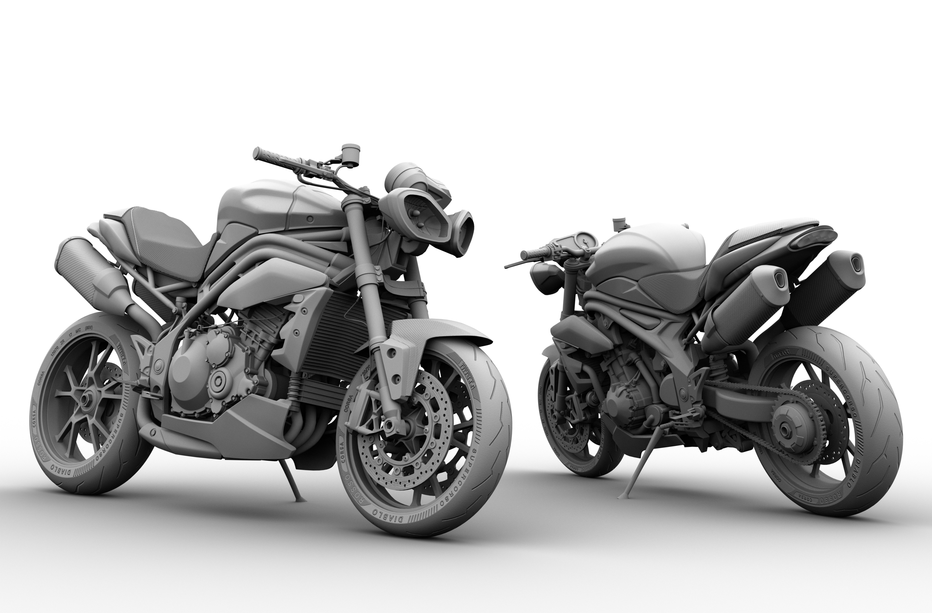Motorcycle triumph speed triple 3D model - TurboSquid 1201259