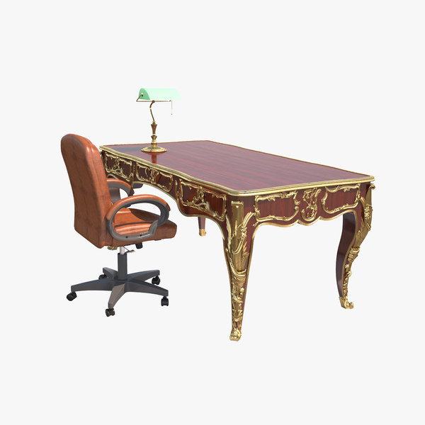 3D model classic office table - TurboSquid 1201343
