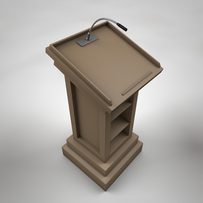 3D podium model - TurboSquid 1201533