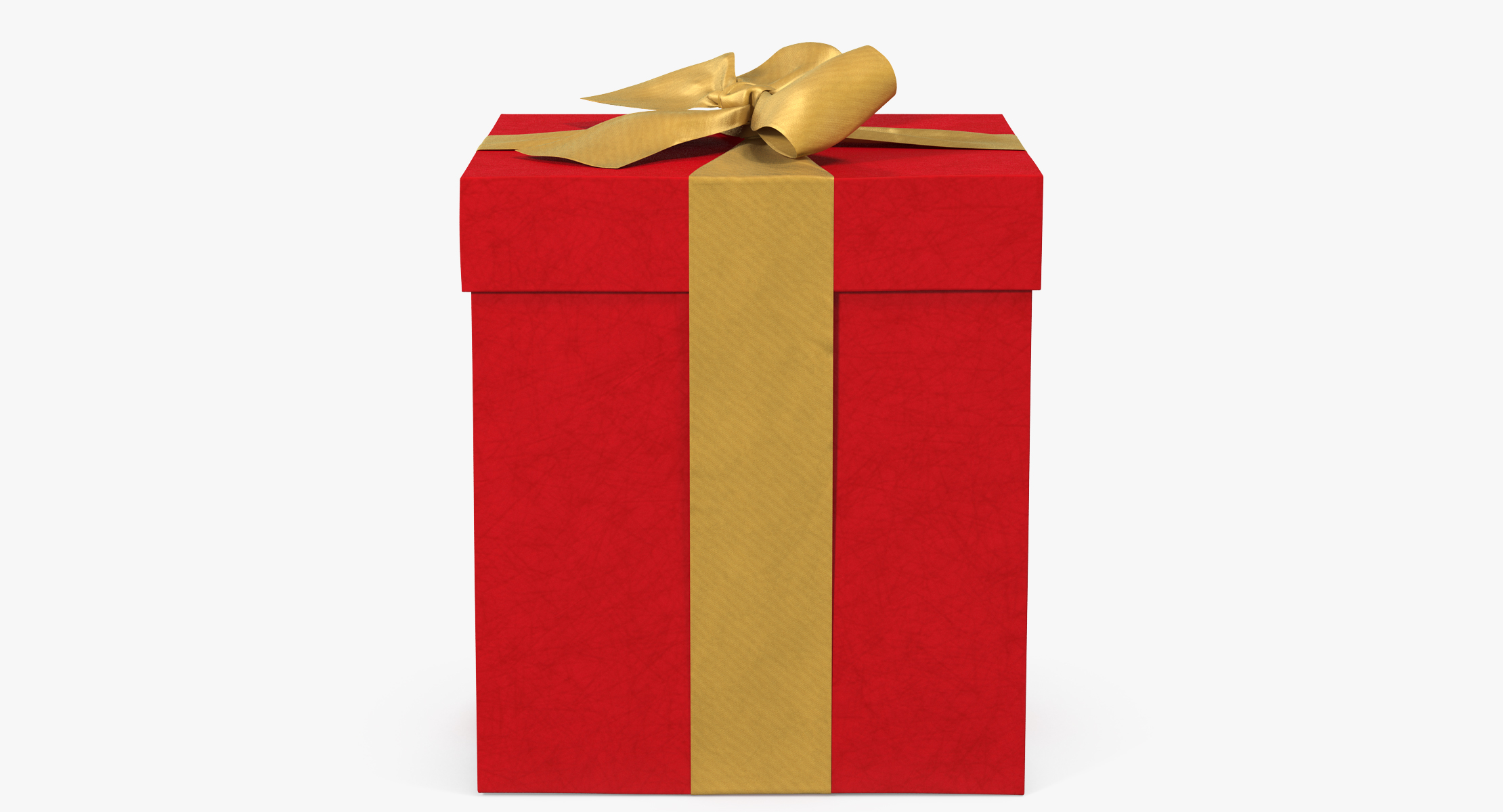 3D gift box red 3 - TurboSquid 1201625