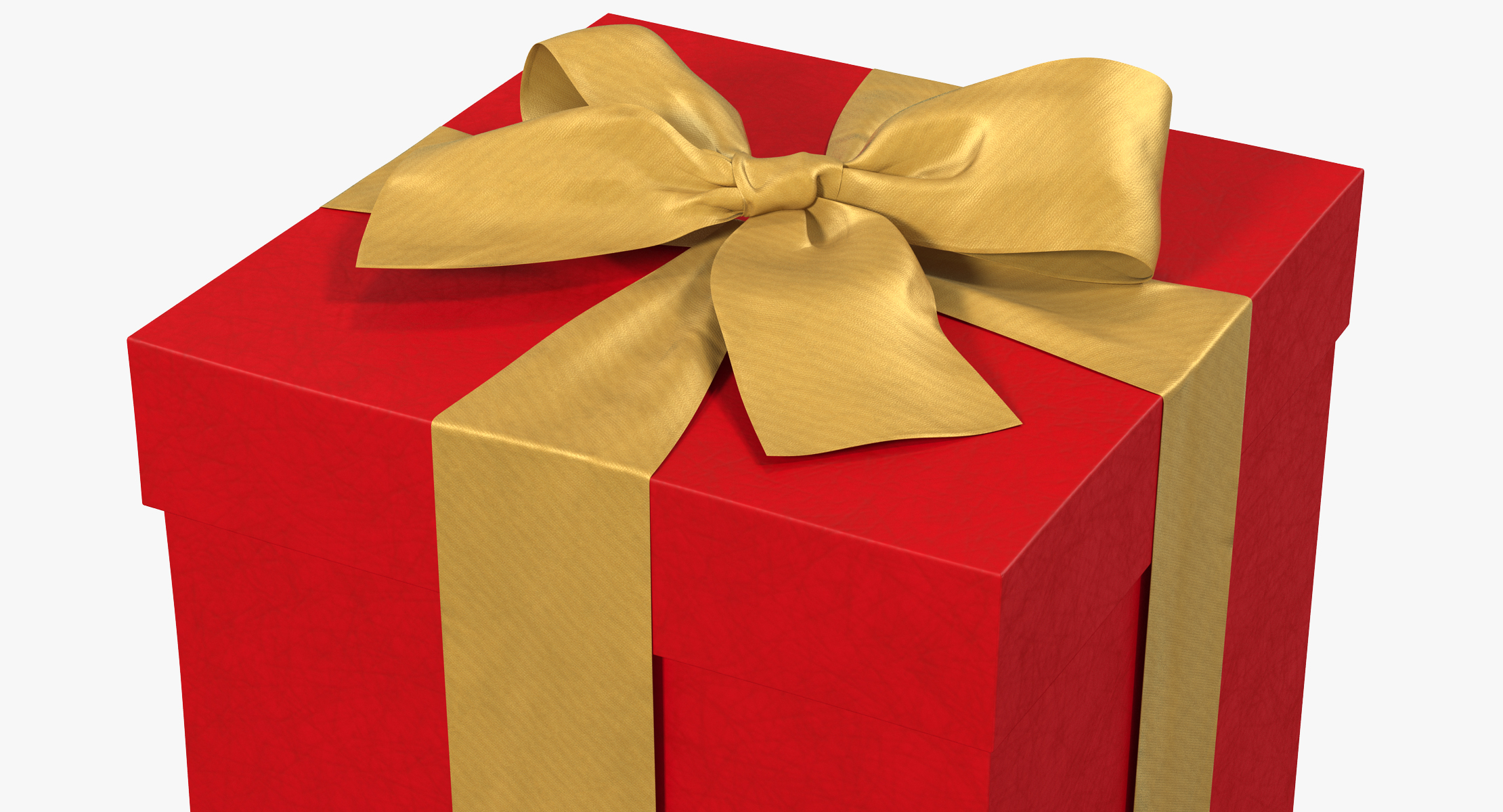3D gift box red 3 - TurboSquid 1201625