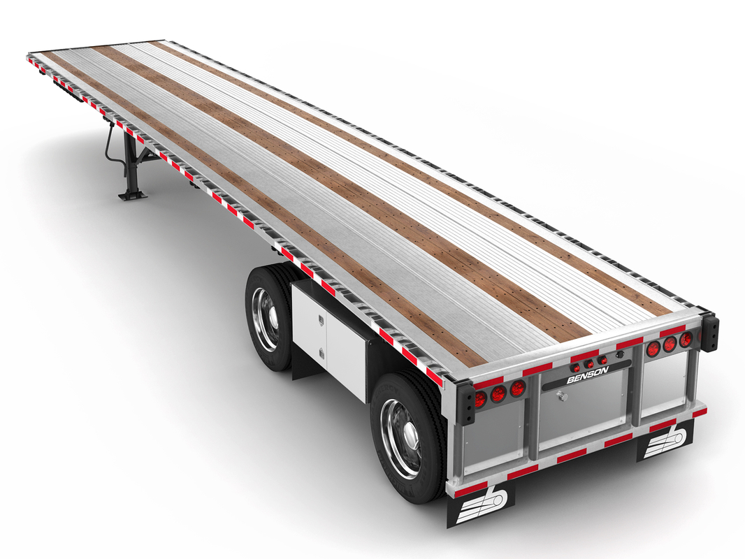 3D model flatbed trailer benson - TurboSquid 1201679