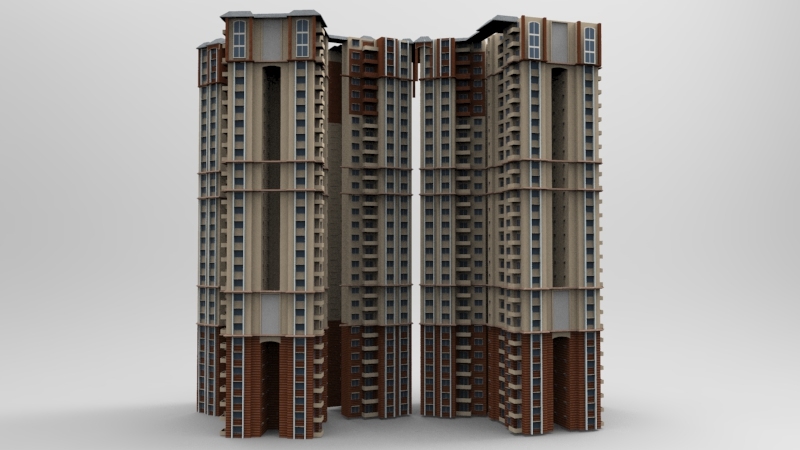 Multi-storied building model - TurboSquid 1201698