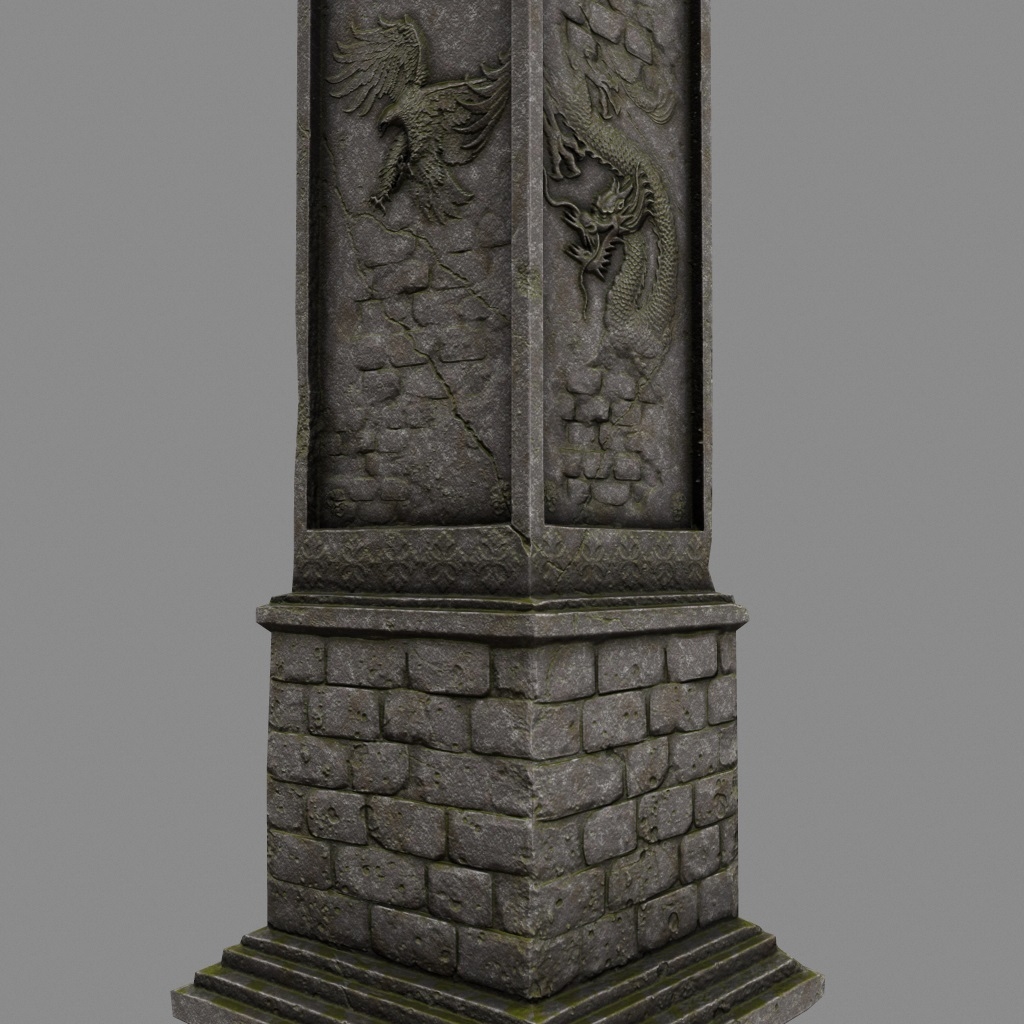 3D pillar model - TurboSquid 1201772