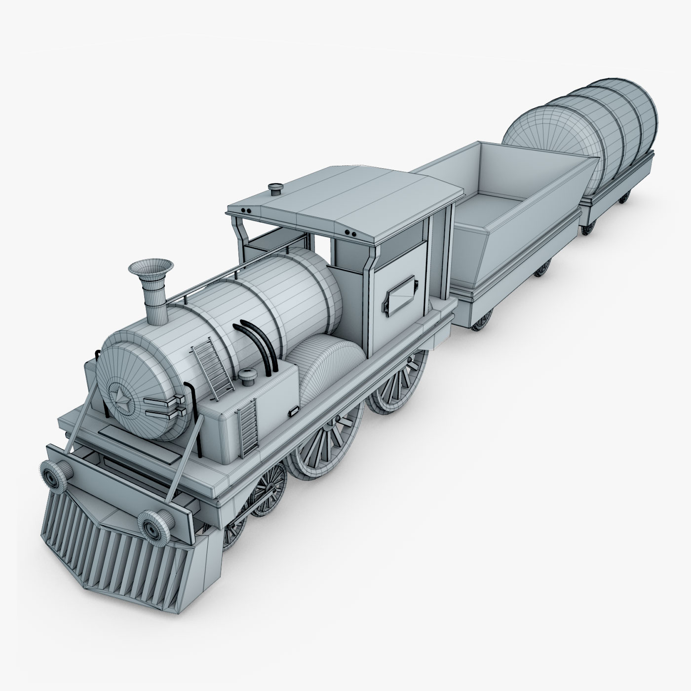 Toy train set 3D model - TurboSquid 1201872