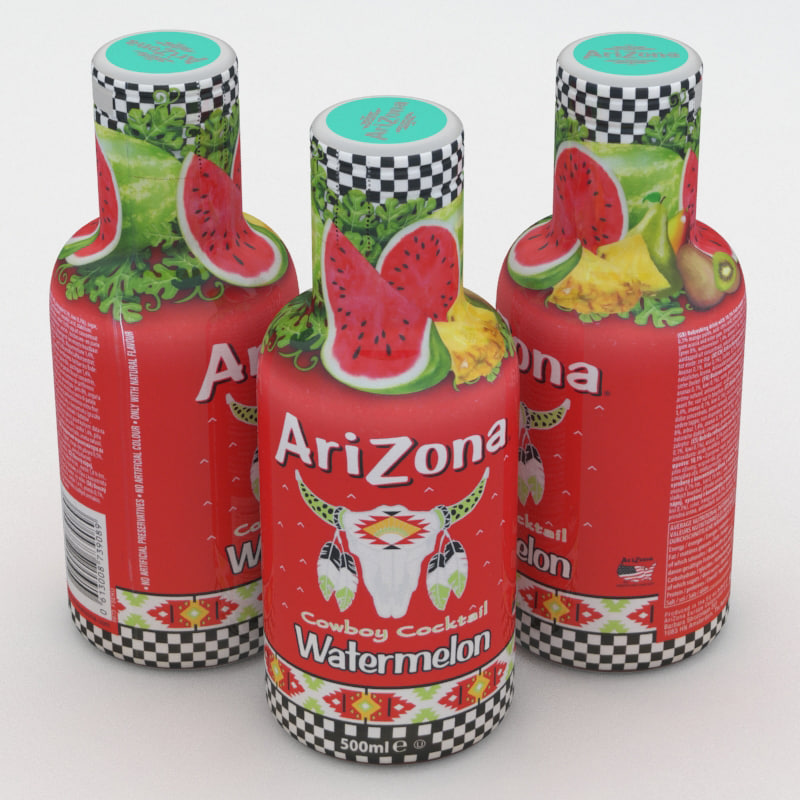 3D arizona beverage bottle model - TurboSquid 1201895