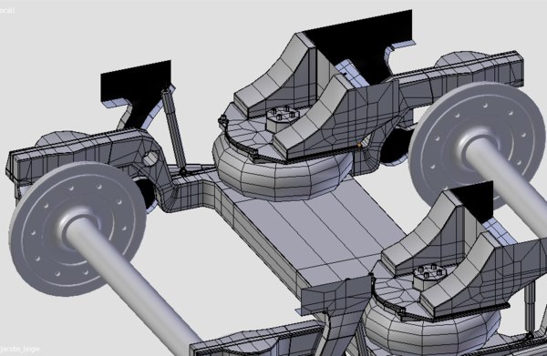 Jacobs bogie 3D model - TurboSquid 1202098