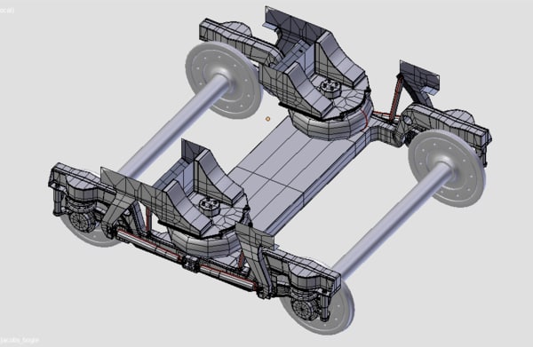 Jacobs bogie 3D model - TurboSquid 1202098