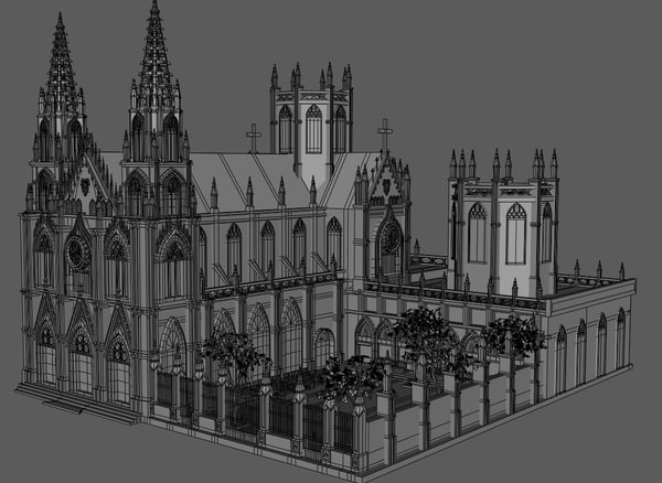 Cathedral 3D - TurboSquid 1202115