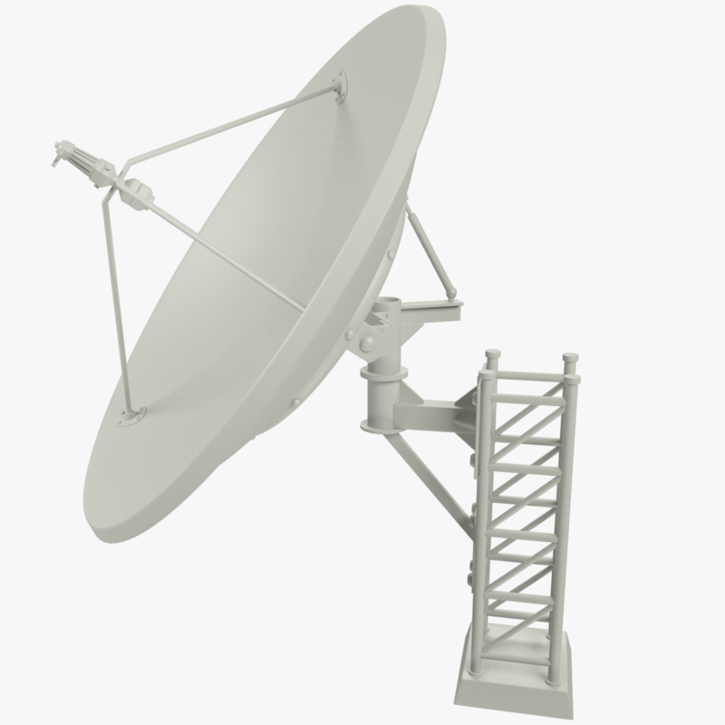 Satellite dish 3D model - TurboSquid 1202147