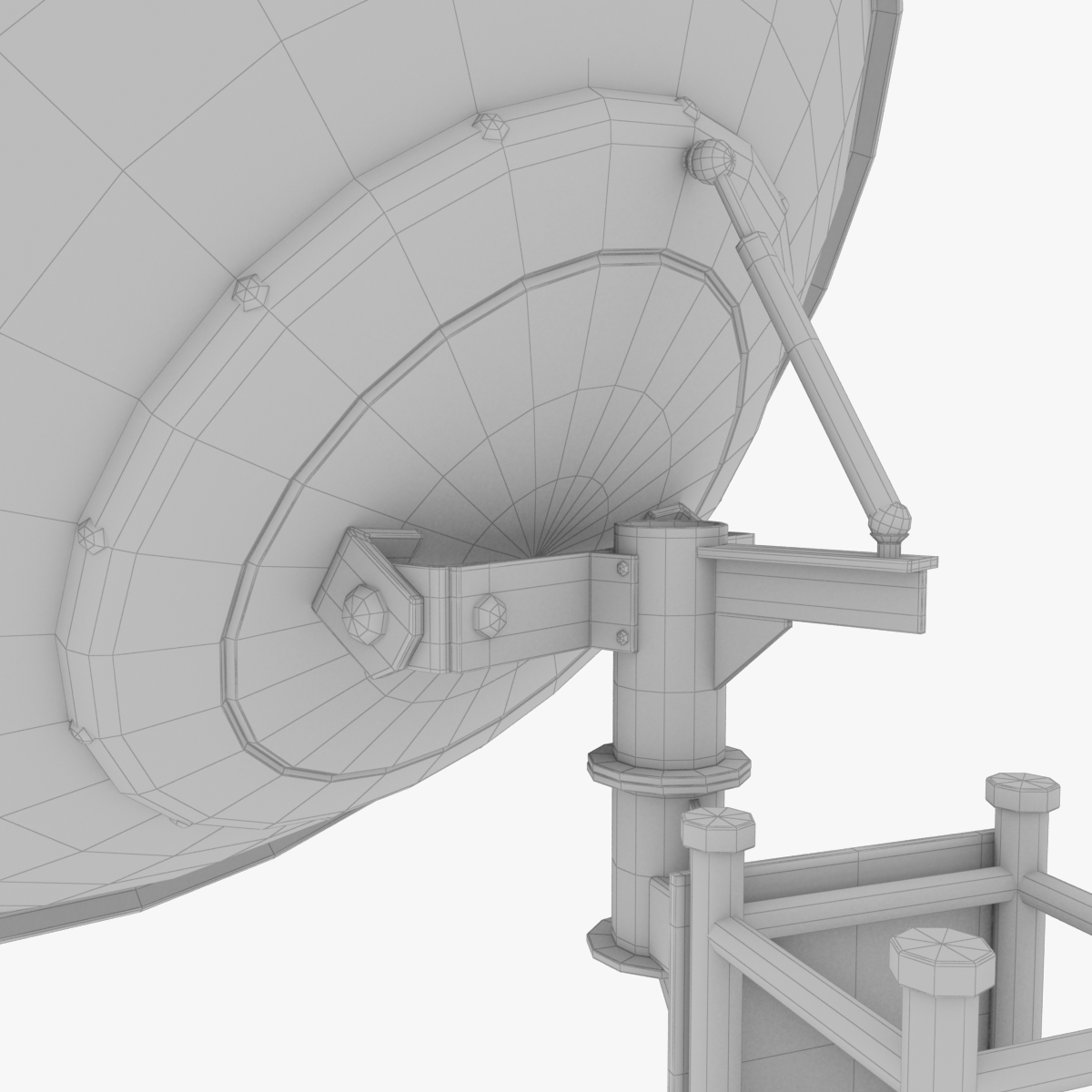 Satellite dish 3D model - TurboSquid 1202147