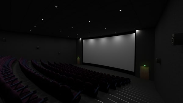 3D cinema interior - TurboSquid 1202155