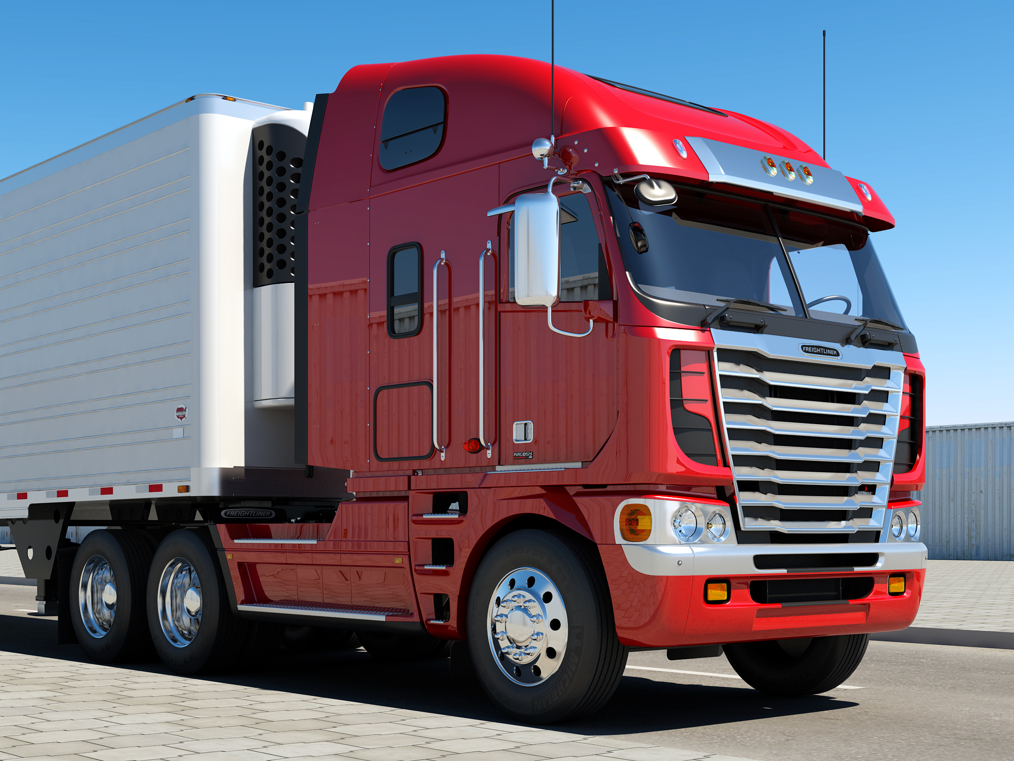Freightliner Argosy US 3D Modell TurboSquid 1202441 Freightliner Argosy US 3D Modell TurboSquid 1202441