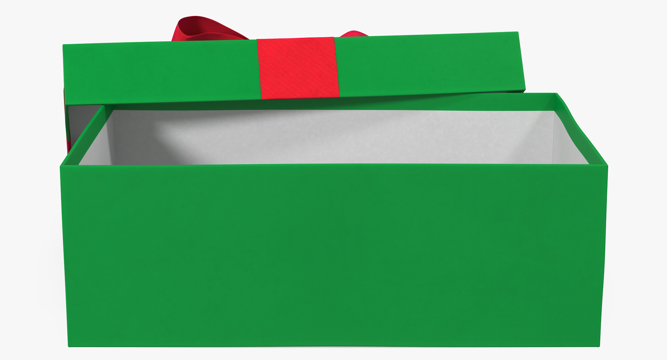 Gift box open green 3D model - TurboSquid 1202461