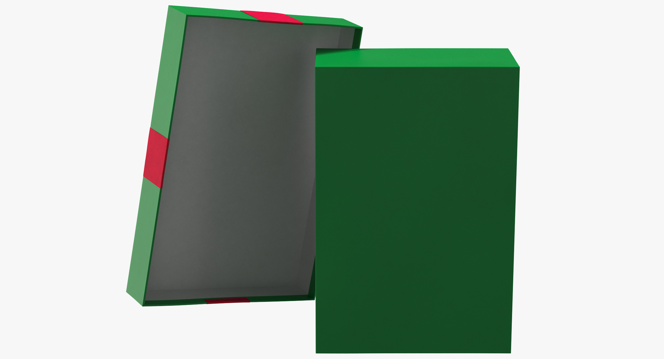 Gift box open green 3D model - TurboSquid 1202461