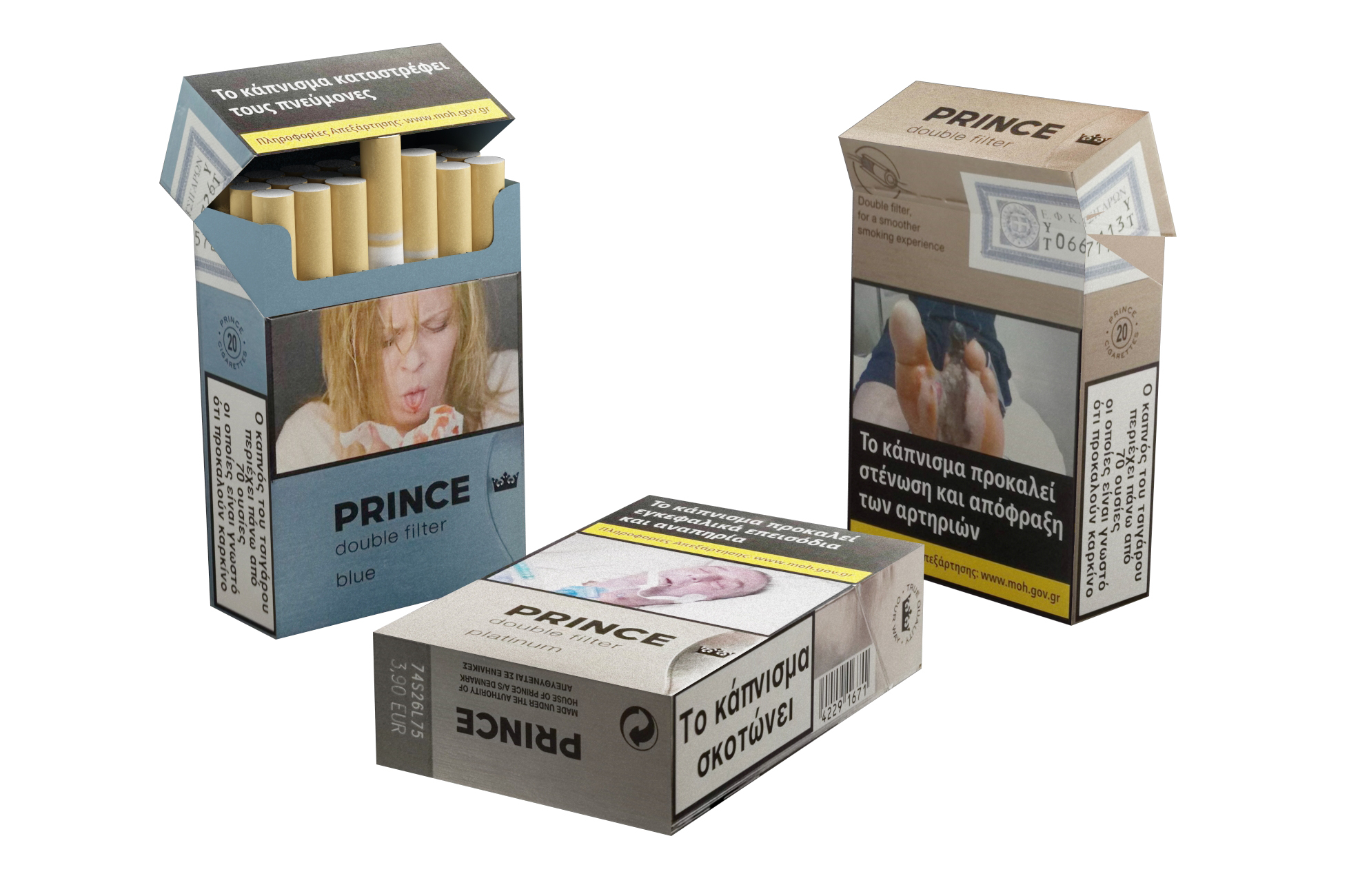 3D prince cigarettes pack model - TurboSquid 1202503
