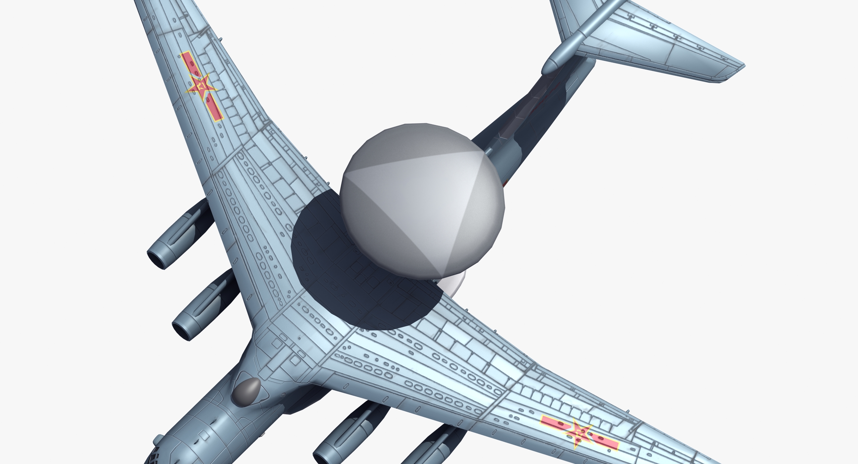 Kj-2000 awacs model - TurboSquid 1202534