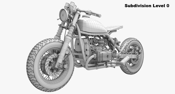 Ural cafe racer 01 3D - TurboSquid 1202582