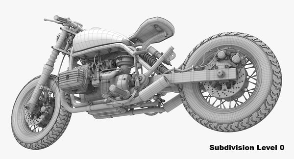 Ural cafe racer 01 3D - TurboSquid 1202582